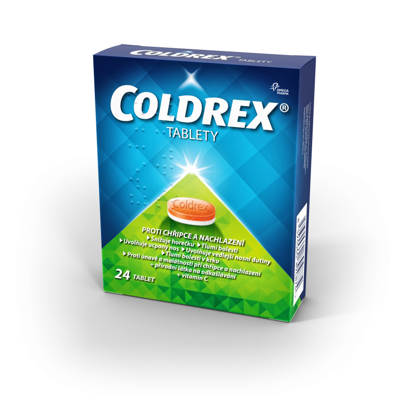 Coldrex 500mg/25mg/5mg/20mg/30mg tbl.nob.24 | 159 Kč | lekyprozdravi.cz