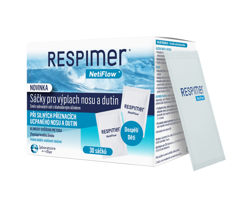 RESPIMER - sáčky pro výplach nosu a dutin 30 ks | 203 Kč | lekyprozdravi.cz