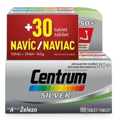 Centrum Silver tbl.100+30 Spring | 322 Kč | lekyprozdravi.cz